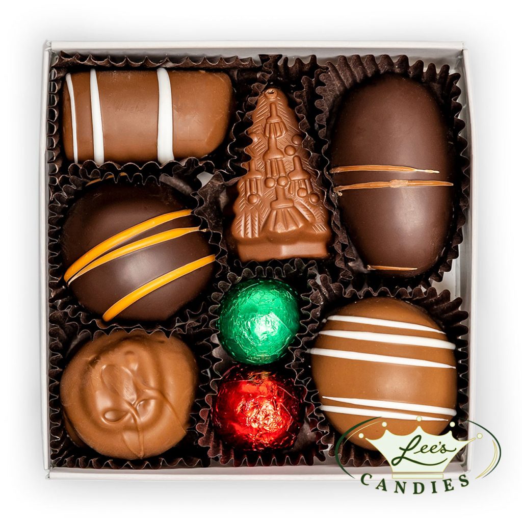 Seven Piece Merry Christmas Box | Lee's Candies